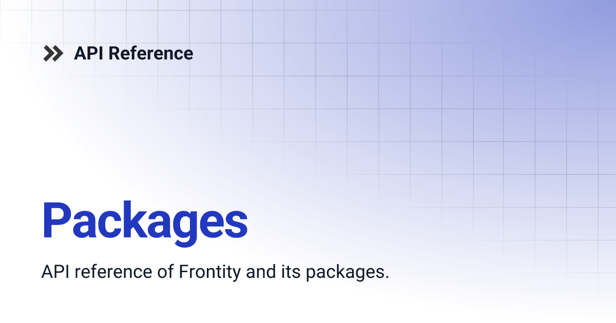 Packages | API Reference