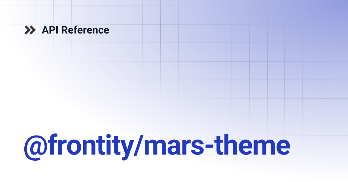@frontity/mars-theme | API Reference
