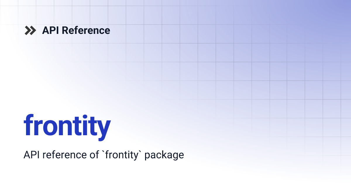 frontity | API Reference