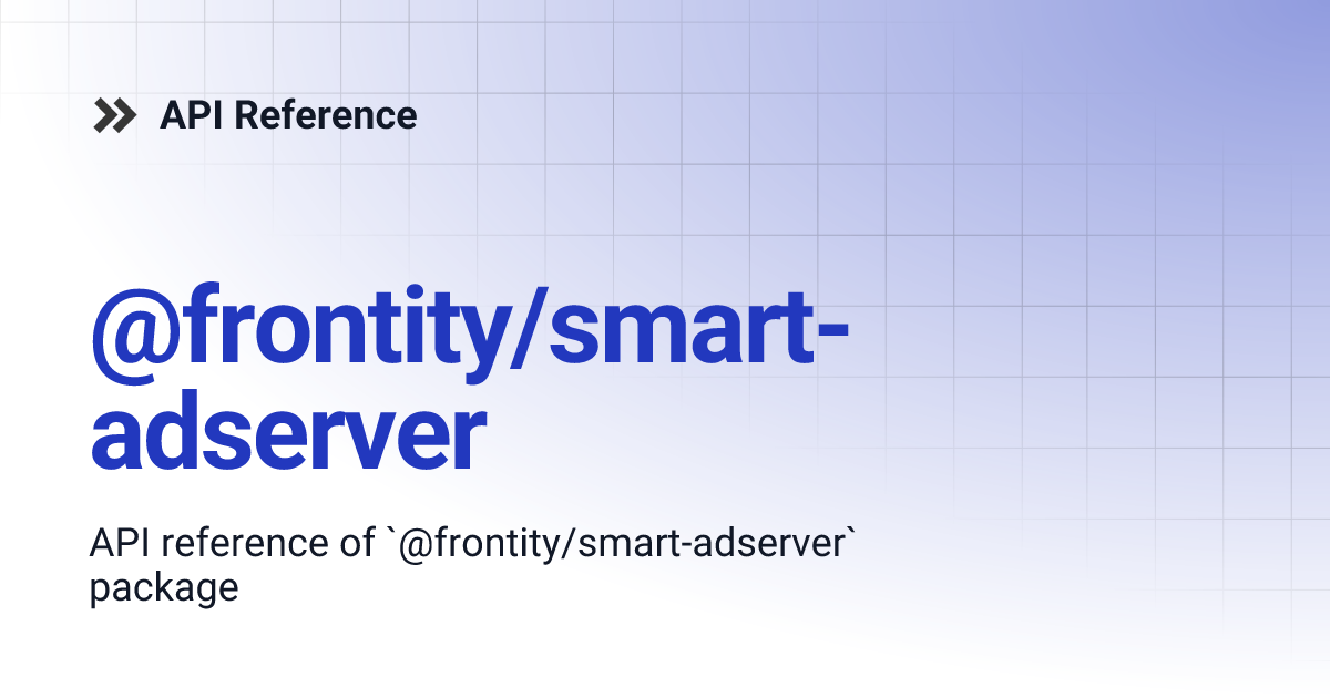 @frontity/smart-adserver | API Reference